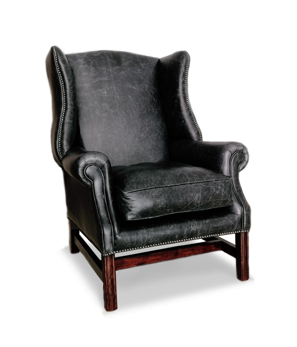 Chippendale Plain Back Wing Chair - House of Chesterfields Collection